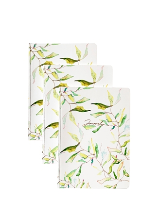 30 Kağıt İşleri Beyaz Yeşil Desenli Not Defteri Seti EU 30 Kağıt İşleri Beyaz Yeşil Desenli Not Defteri Seti EU