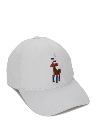 8-Bit by Mhrs Erkek Beyaz Nakışlı Şapka EU 8-Bit by Mhrs Erkek Beyaz Nakışlı Şapka EU