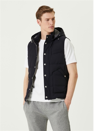 Beymen Collection Erkek Kapüsonlu 4way Euretch Yelek Lacivert S Eu Beymen Collection Erkek Kapüsonlu 4way Euretch Yelek Lacivert S Eu
