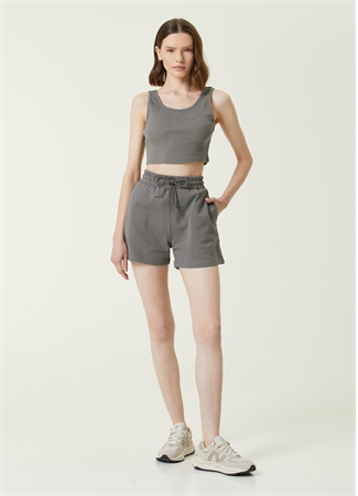 Fifty Pieces Kadın Loose Fit Antrasit Şort Gri L EU