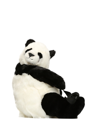Wild & Soft Panda Formlu Çocuk Sırt Çantası Siyah