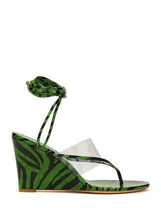 Bettina Vermillon Kadın SANDALET Yeşil 36 EU