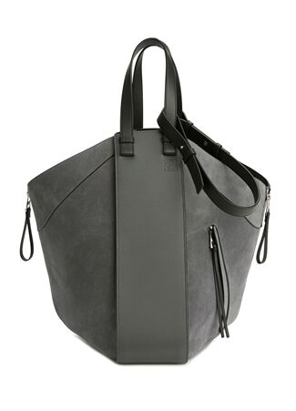 Loewe Kadın Hammock Gri Deri Omuz Çantası EU