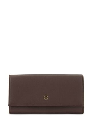 Beymen Kadın Kahverengi Medium Logolu Deri Cüzdan EU