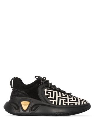 Balmain Kadın B Runner Siyah Logo Desenli Sneaker 36 EU