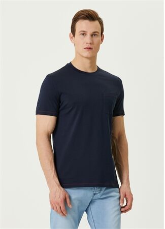 Isaia Erkek Tshirt Lacivert L Eu