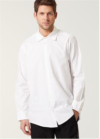 Les Benjamins Erkek Beyaz İngiliz Yaka Gömlek S EU