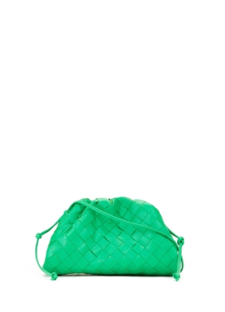 Bottega Veneta Kadın Mini Pouch Yeşil Deri Çanta Eu Bottega Veneta Kadın Mini Pouch Yeşil Deri Çanta Eu
