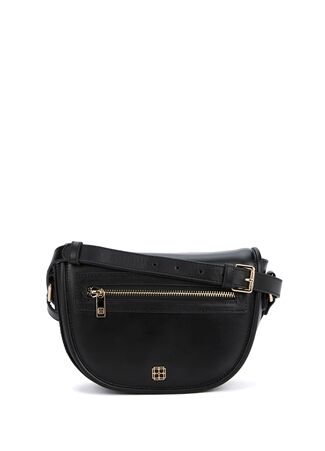 Beymen Hediye Kadın Siyah Logolu Deri Omuz Çantası EU