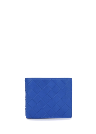 Bottega Veneta Erkek Mavi Örgü Dokulu Deri Cüzdan EU Bottega Veneta Erkek Mavi Örgü Dokulu Deri Cüzdan EU