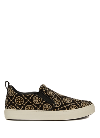 Tory Burch Kadın T Monogram Slip On Siyah Sneaker 0 US Tory Burch Kadın T Monogram Slip On Siyah Sneaker 0 US
