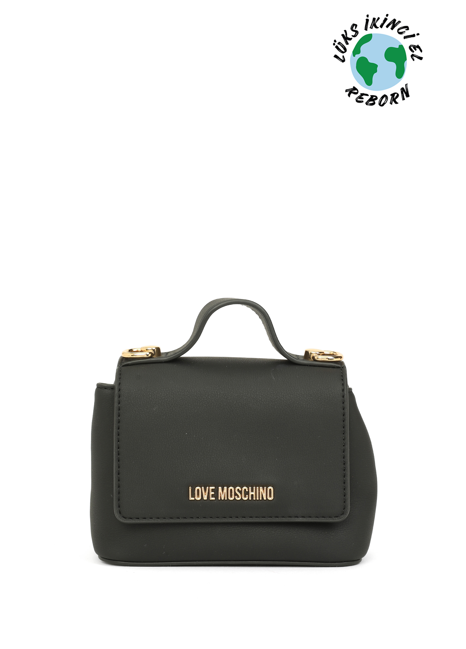 Beymen Reborn - Love Moschino Logo Lettering Tote - Siyah
