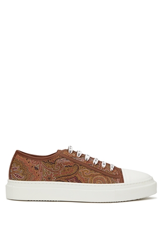 Etro Erkek Taba Etnik Desenli Sneaker Kahverengi 43 IT