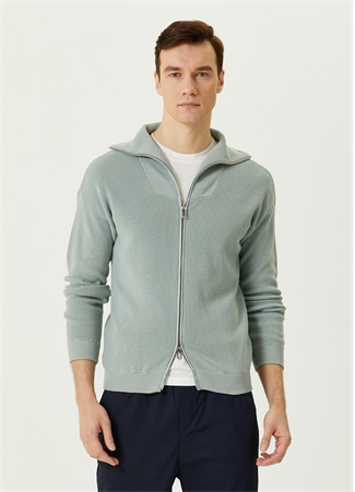 Emporio Armani Erkek Yeşil Çizgi Dokulu Triko Hırka M EU Emporio Armani Erkek Yeşil Çizgi Dokulu Triko Hırka M EU