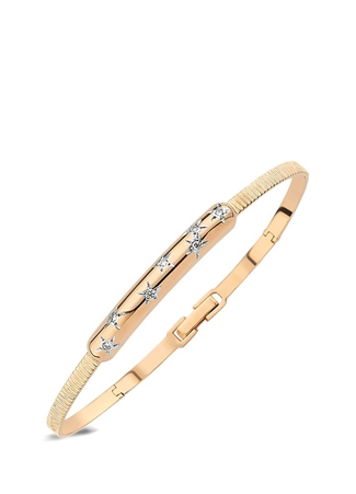 Melis Göral Kadın Luna Yıldız Taş Detaylı Altın Rengi Bileklik EU Melis Göral Kadın Luna Yıldız Taş Detaylı Altın Rengi Bileklik EU