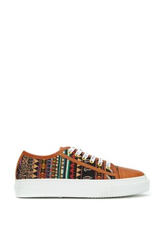 Etro Erkek Taba Etnik Desenli Sneaker Bej 39 IT