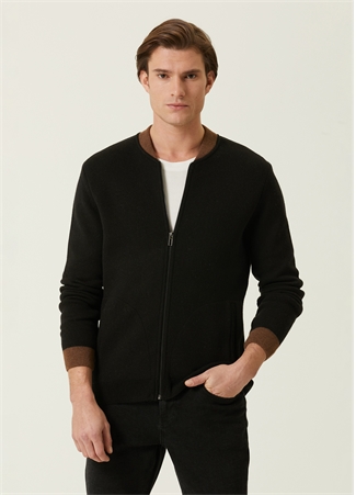 Network Erkek Slim Fit Siyah Kahverengi Triko Mont S EU Network Erkek Slim Fit Siyah Kahverengi Triko Mont S EU