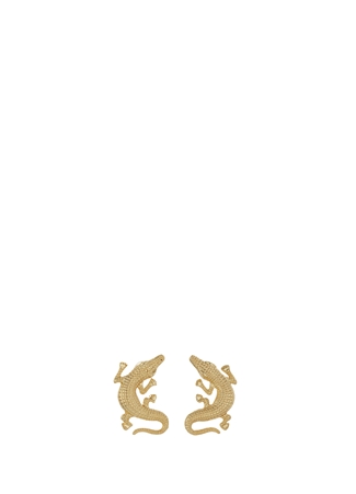 Aden Newyork Kadın Lizard Gold Kertenkele Formlu Küpe Altın Rengi M EU Aden Newyork Kadın Lizard Gold Kertenkele Formlu Küpe Altın Rengi M EU