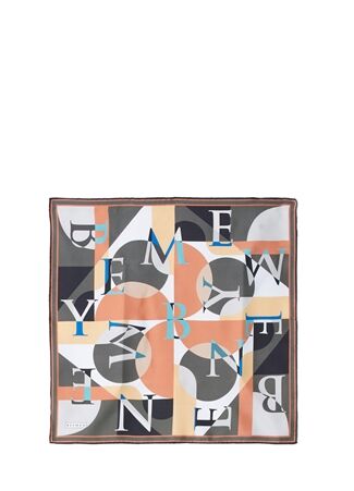 Beymen Kadın Yeşil Geometrik Logolu Twill İpek Fular EU Beymen Kadın Yeşil Geometrik Logolu Twill İpek Fular EU