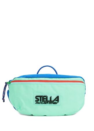 Stella McCartney Kadın Mavi Logo Detaylı Bel Çantası EU