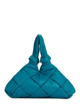 Bottega Veneta Kadın Mavi Deri Çanta EU
