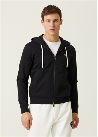 Emporio Armani Erkek Lacivert Kapüşonlu Logolu Sweatshirt M EU Emporio Armani Erkek Lacivert Kapüşonlu Logolu Sweatshirt M EU