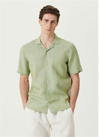 Maurizio Baldassari Erkek Gömlek Yeşil S Eu