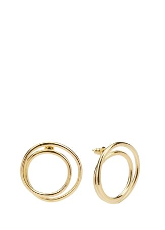 Beymen Club Kadın Spiral Formlu Küpe Altın Rengi EU