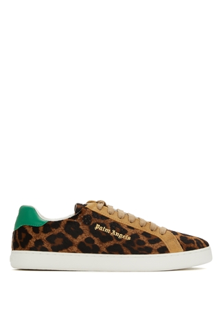 Palm Angels Kadın Leopar Desenli Logolu Sneaker Kahverengi 36 EU Palm Angels Kadın Leopar Desenli Logolu Sneaker Kahverengi 36 EU