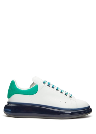 Alexander Mcqueen Erkek Oversize Beyaz Yeşil Deri Sneaker 43.5 Eu Alexander Mcqueen Erkek Oversize Beyaz Yeşil Deri Sneaker 43.5 Eu