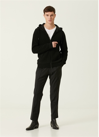Academia Erkek Siyah Beli Kordonlu Yün Pantolon 44 IT