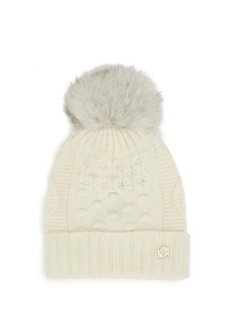 Beymen Collection Kadın Krem Örgü Dokulu Ponpon Detaylı Bere Beyaz EU Beymen Collection Kadın Krem Örgü Dokulu Ponpon Detaylı Bere Beyaz EU