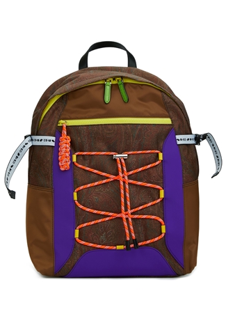 Etro Erkek Bordo Etnik Desenli Sırt Çantası EU