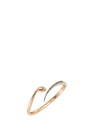 Bee Goddess Kadın Serpent Pırlantalı Altın Rengi Bileklik Pembe EU