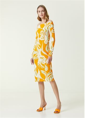 Emilio Pucci Kadın ELBİSE Turuncu 40 IT