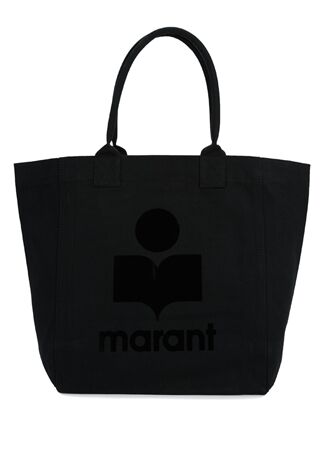Isabel Marant Kadın Siyah Logo Baskılı Çanta EU