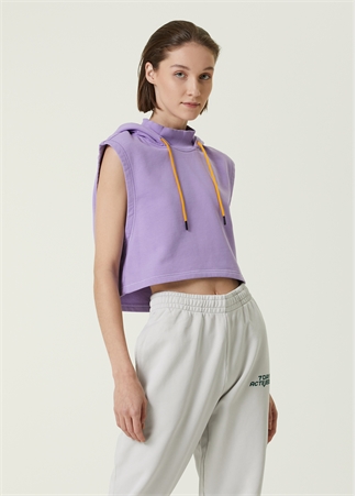 7 Days Active Kadın Lila Kapüşonlu Kolsuz Sweatshirt Mor XS EU 7 Days Active Kadın Lila Kapüşonlu Kolsuz Sweatshirt Mor XS EU