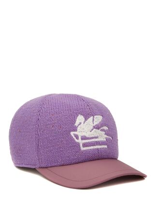 Etro Erkek Mor Logo Nakışlı Şapka M EU