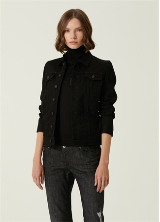 Dsquared2 Kadın Icon Siyah Jean Ceket 42 IT Dsquared2 Kadın Icon Siyah Jean Ceket 42 IT