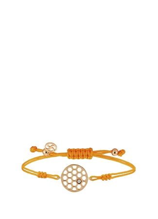 Bee Goddess Kadın Honey Altın Rengi Bileklik Pembe EU