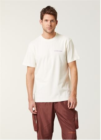 Les Benjamins Erkek Ekru Bisiklet Yaka T-shirt Beyaz L EU Les Benjamins Erkek Ekru Bisiklet Yaka T-shirt Beyaz L EU