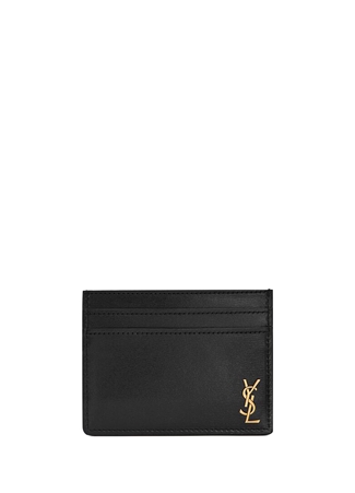 Erkek Tiny Monogram Siyah Deri Kartlık EU