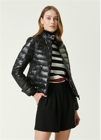 Moncler Kadın Larmor Siyah Dik Yaka Puff Mont 0 US Moncler Kadın Larmor Siyah Dik Yaka Puff Mont 0 US