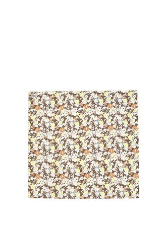 Tory Burch Kadın Lucky Meadow Çiçek Desenli Twill İpek Fular EU