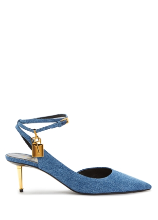Tom Ford Kadın Mavi Logolu Topuklu Ayakkabı 36 Eu Tom Ford Kadın Mavi Logolu Topuklu Ayakkabı 36 Eu