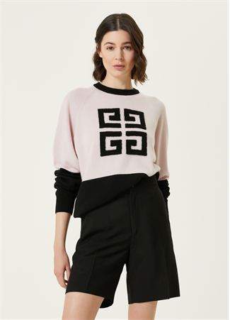 Givenchy Kadın Pembe Logo Jakarlı Kaşmir Triko Xs Eu Givenchy Kadın Pembe Logo Jakarlı Kaşmir Triko Xs Eu