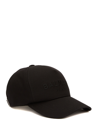 Balmain Erkek Siyah Logo Nakışlı Şapka EU Balmain Erkek Siyah Logo Nakışlı Şapka EU