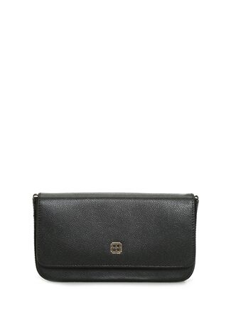 Beymen Hediye Kadın Vatos Siyah Logolu Deri Omuz Çantası EU Beymen Hediye Kadın Vatos Siyah Logolu Deri Omuz Çantası EU