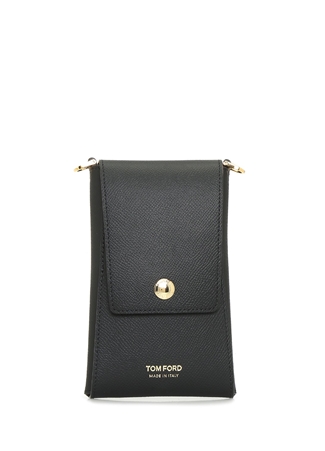 Tom Ford Siyah Logo Detaylı Erkek Deri Telefon Aksesuarı EU Tom Ford Siyah Logo Detaylı Erkek Deri Telefon Aksesuarı EU