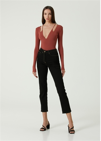 Lama Jouni Kadın Kiremit V Yaka Uzun Kol Body Kırmızı L EU Lama Jouni Kadın Kiremit V Yaka Uzun Kol Body Kırmızı L EU